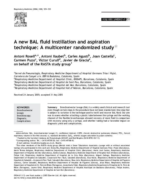 (PDF) A new BAL fluid instillation and aspiration technique: A ...
