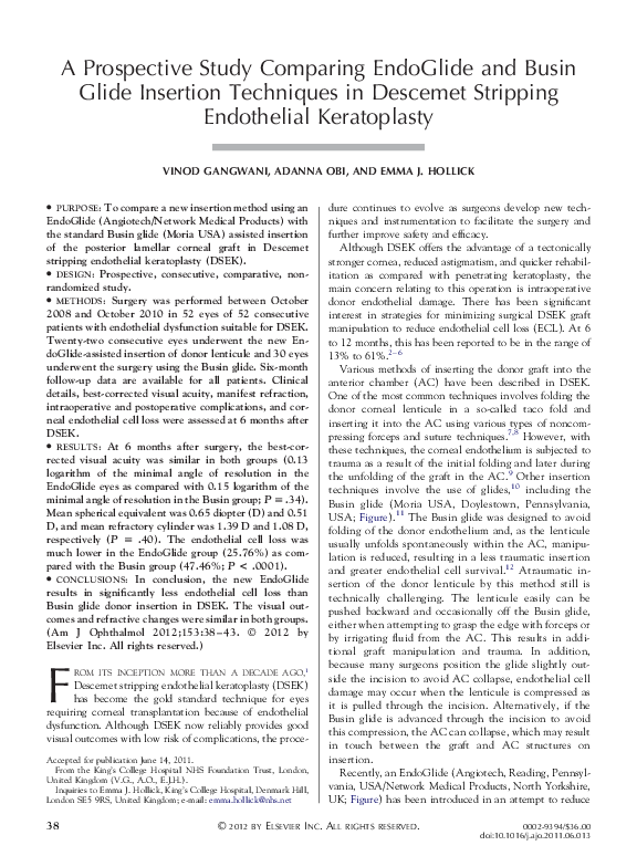 (PDF) A Prospective Study Comparing EndoGlide and Busin Glide Insertion ...