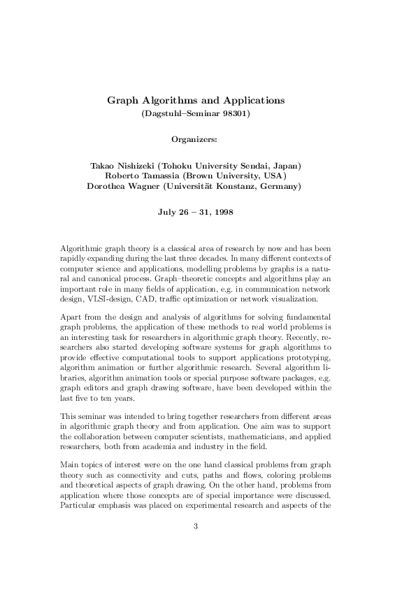 Pdf Journal Of Graph Algorithms And Applications