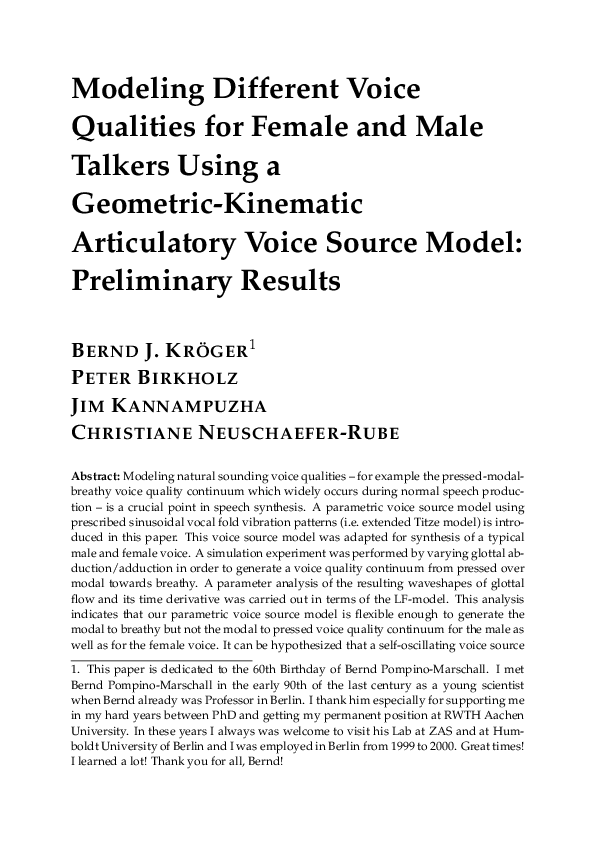 (PDF) Modeling different voice qualities for female and male talkers ...