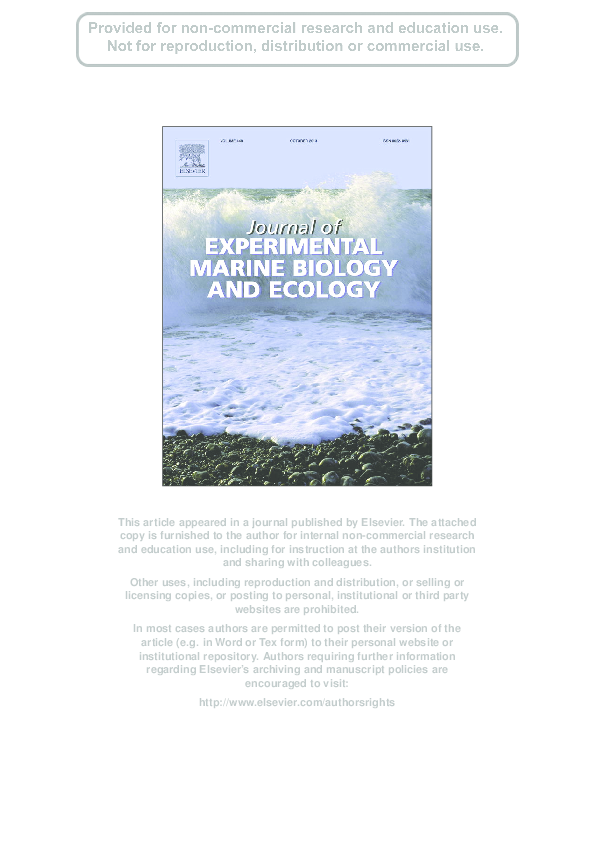 (PDF) Activity and positioning of eurythermal hydrothermal vent ...