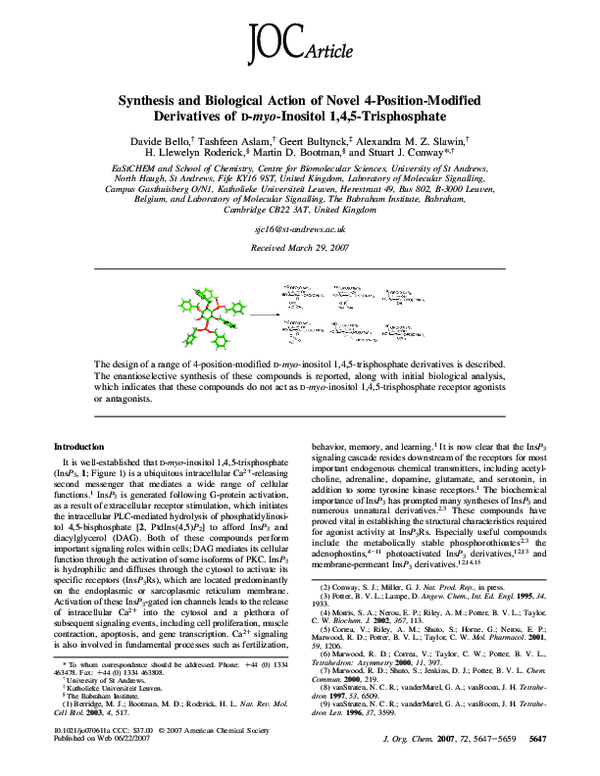(PDF) Synthesis and Biological Action of Novel 4-Position-Modified ...