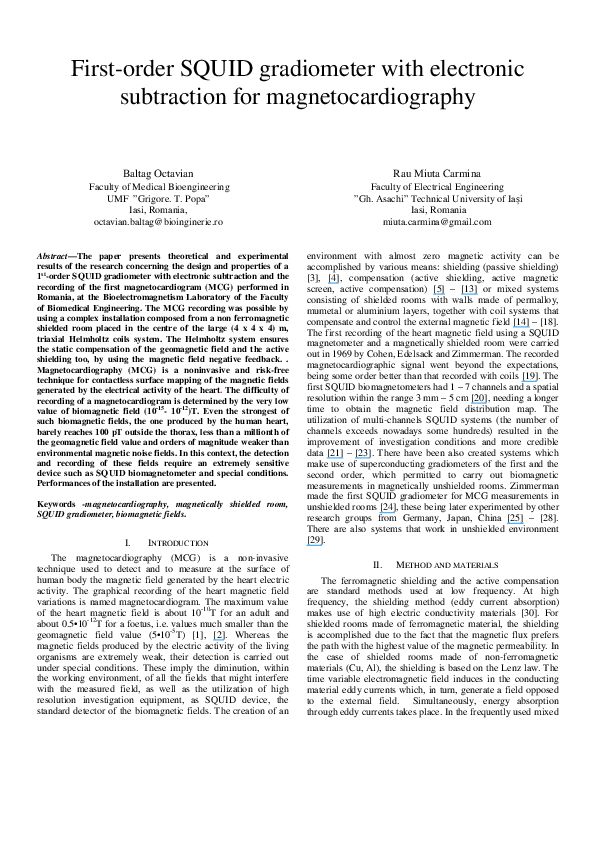 (PDF) First-order SQUID gradiometer with electronic subtraction for ...