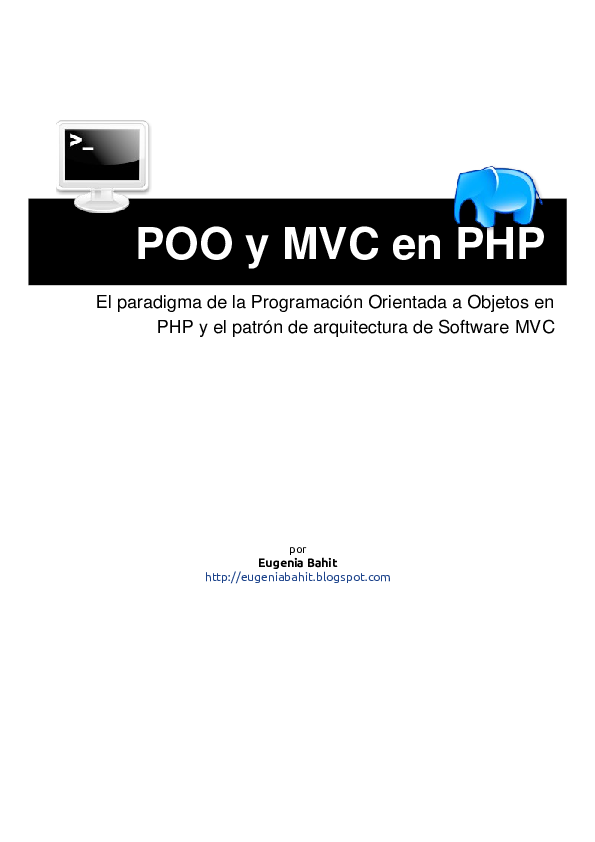 (PDF) POO y MVC en PHP