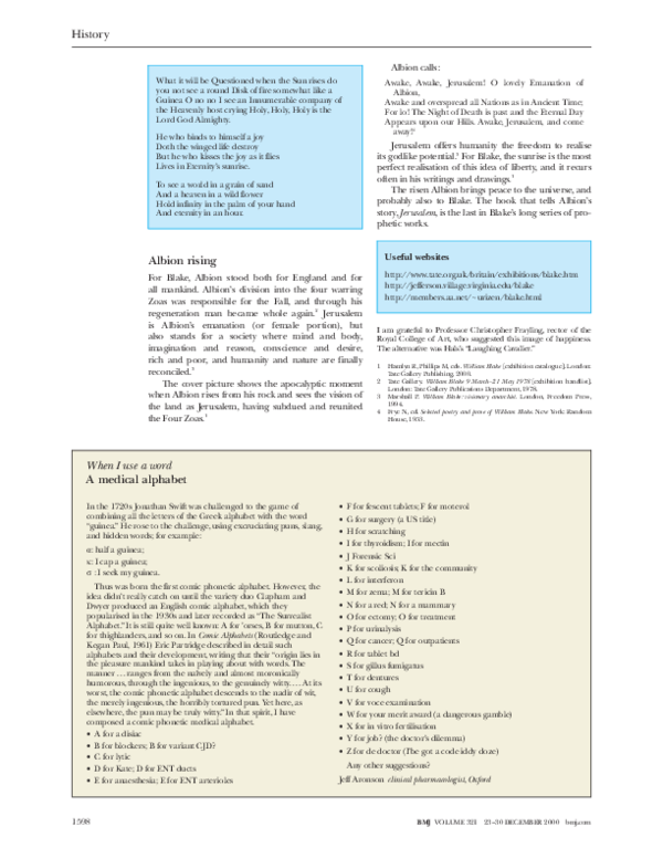 (PDF) A medical alphabet