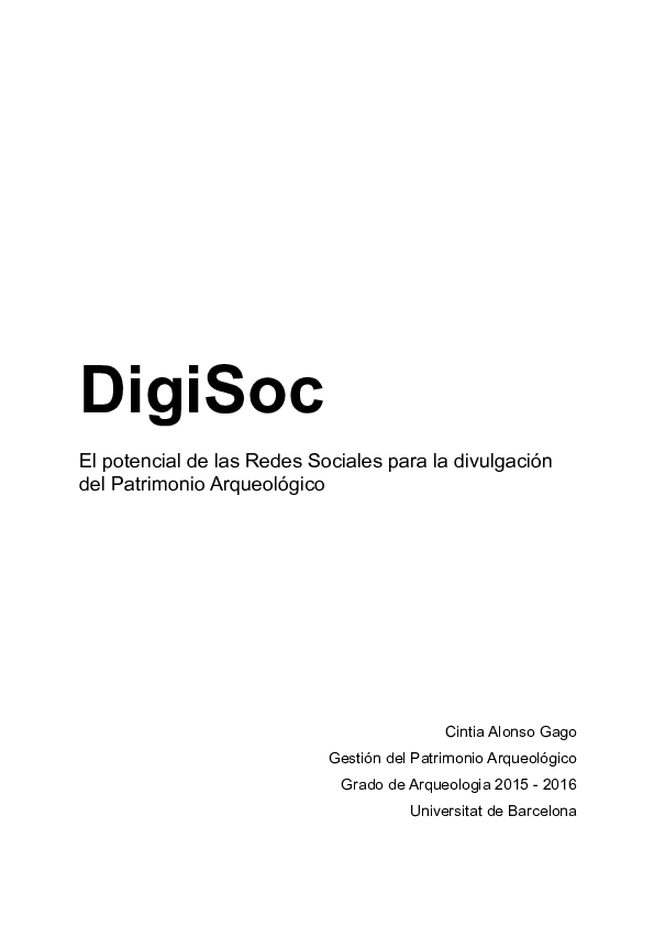 (PDF) DigiSoc: El potencial de las Redes Sociales para la divulgación ...