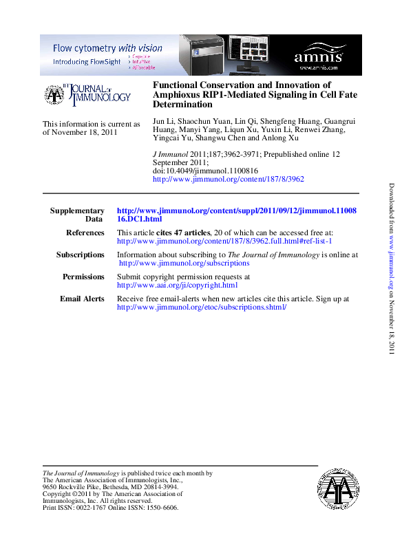 Pdf Functional Characterization Of A Ficolin Mediated Complement Pathway In Amphioxus