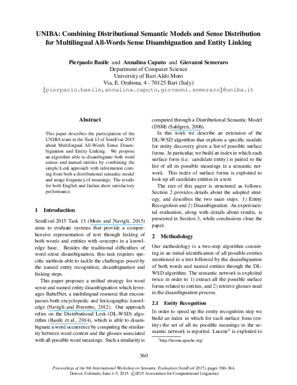 (PDF) UNIBA: Combining Distributional Semantic Models and Word Sense ...