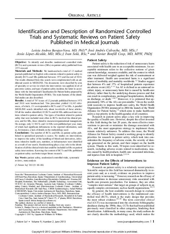 (PDF) Identification and description of randomized controlled trials ...