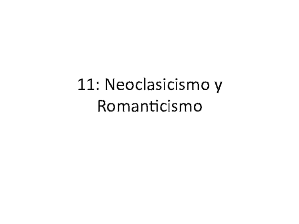 (PDF) TEMA 11 - Neoclasicismo y Romanticismo | Elena Marcos - Academia.edu