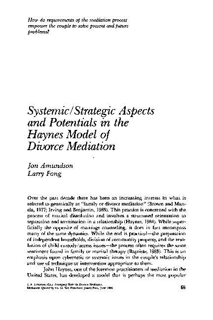 (PDF) Systemic/strategic aspects and potentials in the Haynes model of ...