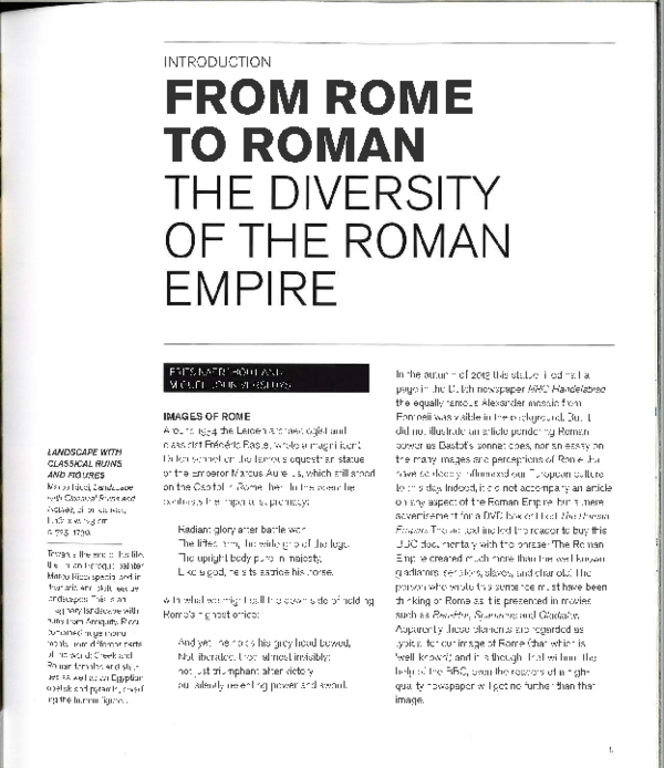 (PDF) Naerebout F.G. & Versluys M.J. (2014), From Rome to Roman: the ...