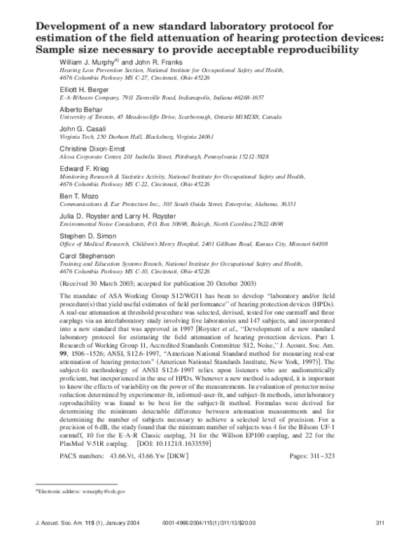 (PDF) Development of a new standard laboratory protocol for estimation ...