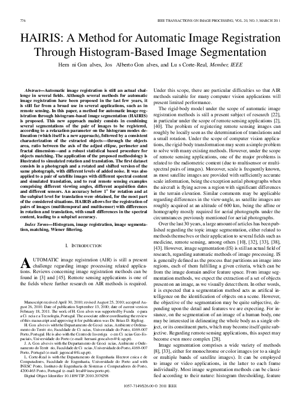 (PDF) HAIRIS: A Method for Automatic Image Registration Through ...