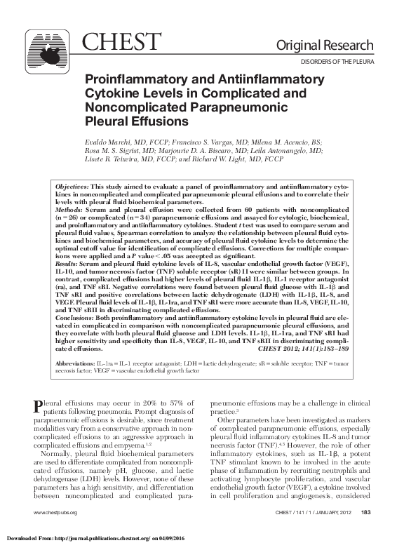 (PDF) CHEST Original Research