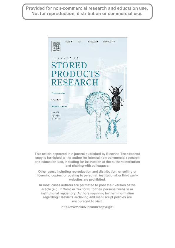 (PDF) Detection and identification of Wolbachia endosymbionts from laboratory stocks of stored ...