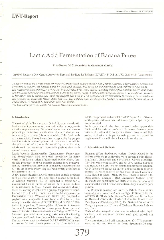 lactic acid fermentation