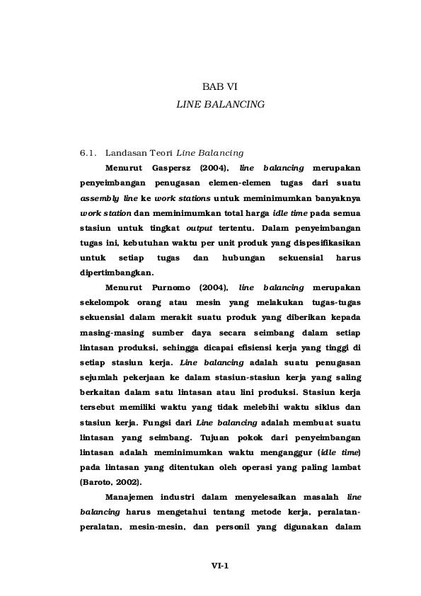 (PDF) KESEIMBANGAN LINTASAN PRODUKSI ( THE PRODUCTION OF LINE BALANCING ...