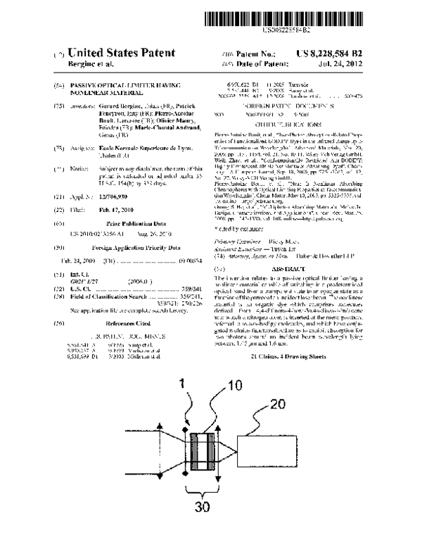 (PDF) Passive Optical Limiter Having Nonlinear Material