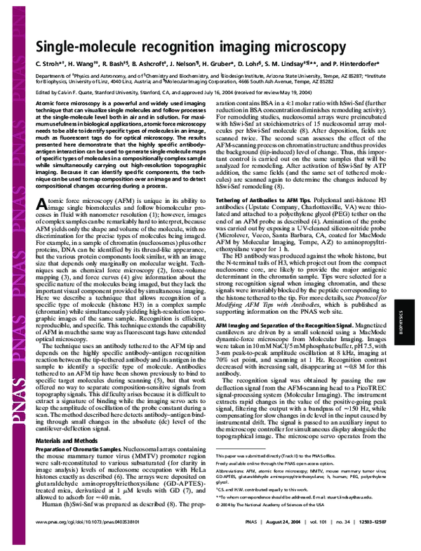 (PDF) Single-molecule recognition imaging microscopy