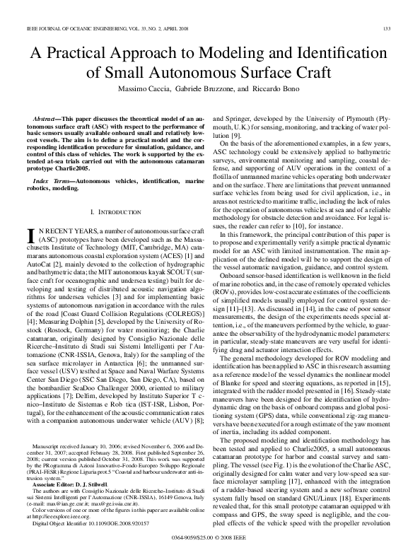 (PDF) A Practical Approach to Modeling and Identification of Small ...