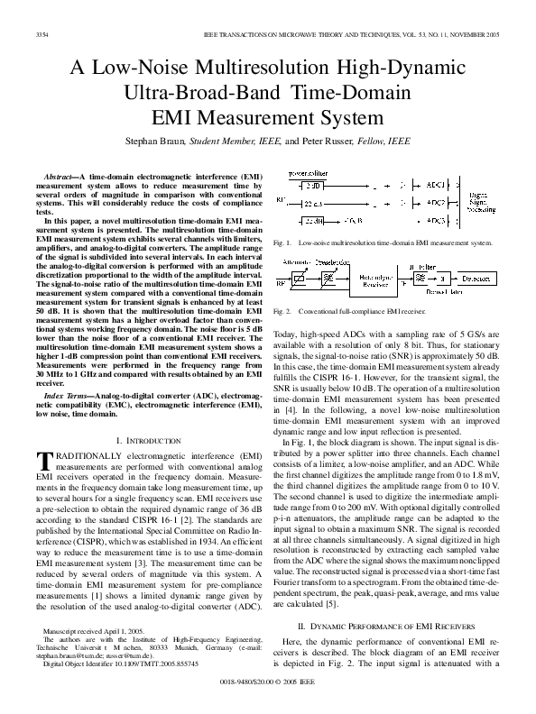 Pdf A Low Noise Multiresolution High Dynamic Ultra Broad Band Time