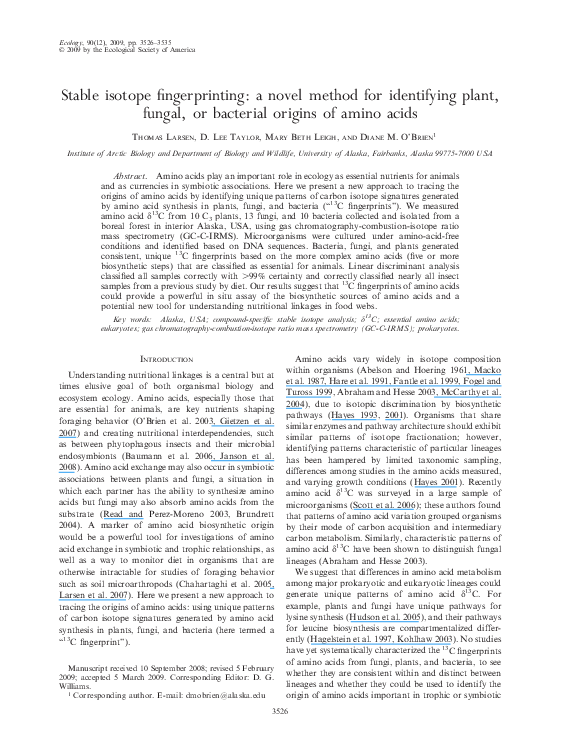 (PDF) Stable isotope fingerprinting: a novel method for identifying ...