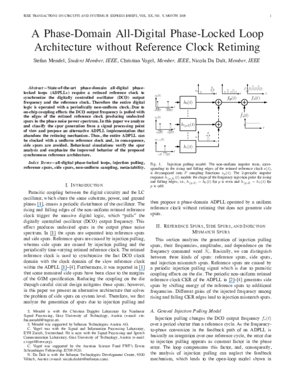 (PDF) A Phase-Domain All-Digital Phase-Locked Loop Architecture Without ...