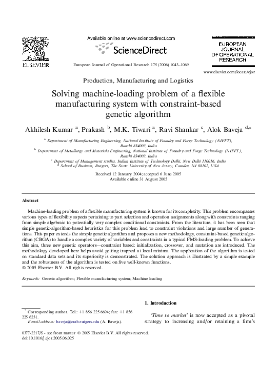 (PDF) Solving machine-loading problem of a flexible manufacturing system with constraint-based ...