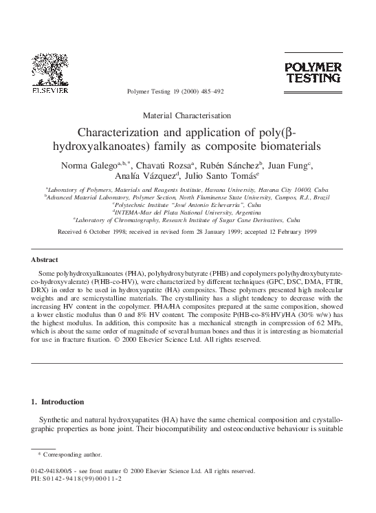 (PDF) Characterization and application of poly( β-hydroxyalkanoates ...