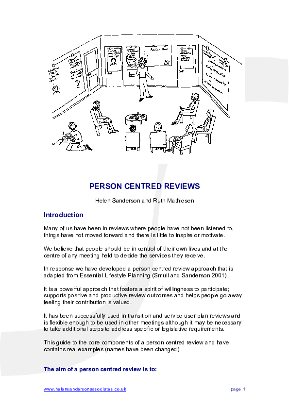(PDF) Person Centred Reviews