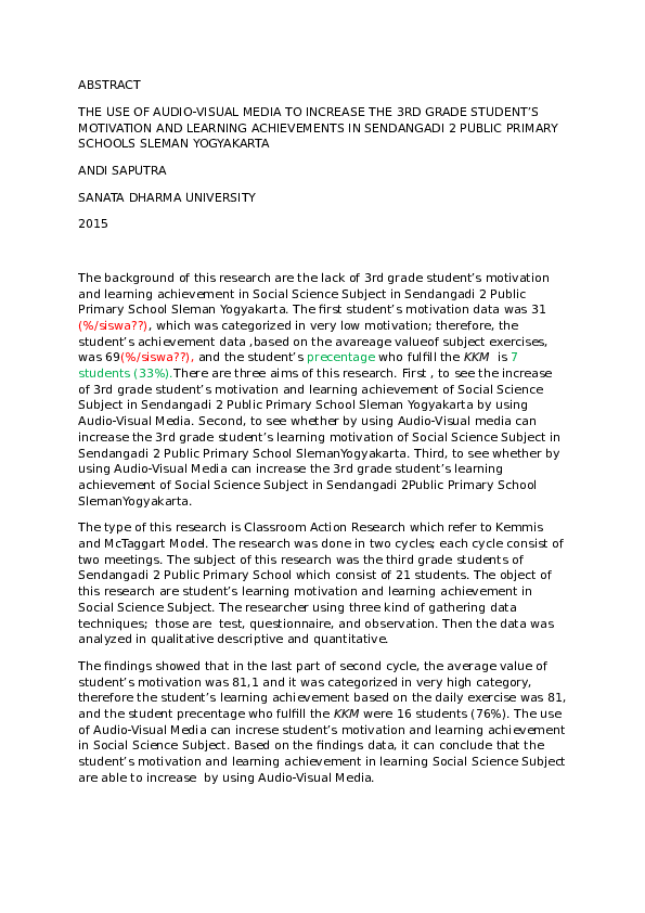 (DOC) EXAMPLE OF ABSTRACT