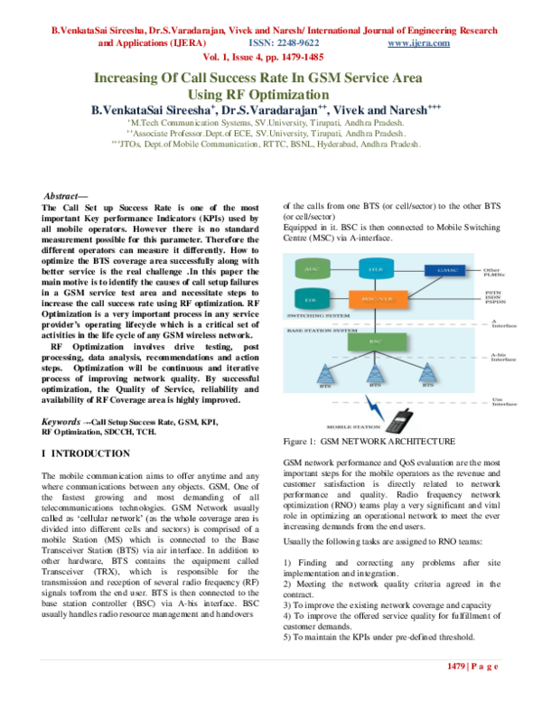 (PDF) Call setup success rate