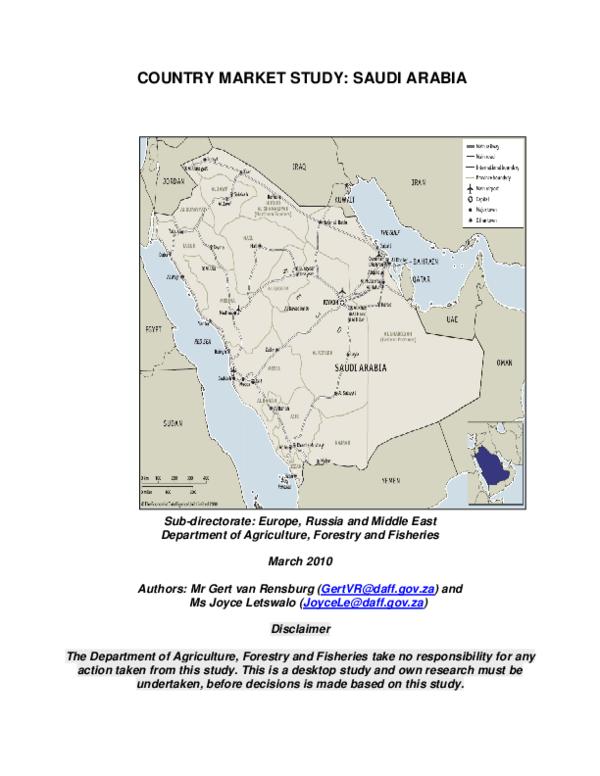(PDF) COUNTRY MARKET STUDY: SAUDI ARABIA