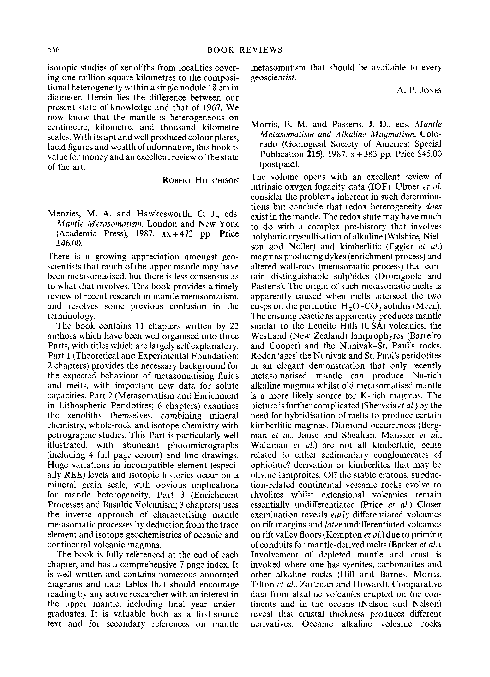 (PDF) Mantle Metasomatism and Alkaline Magmatism