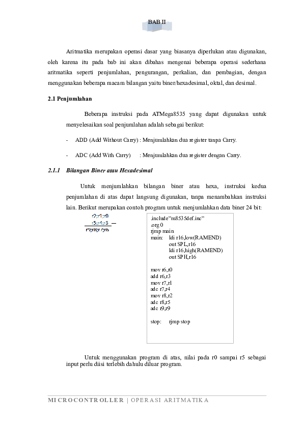 (DOC) [BAB II] Microcontroller ATMEGA8535