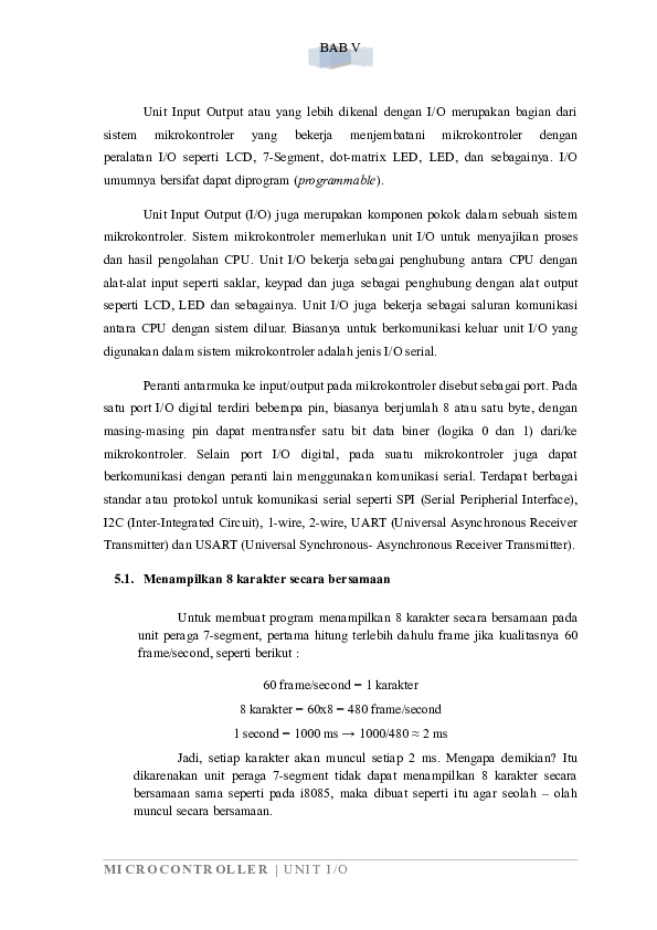 (DOC) [BAB V] Microcontroller ATMEGA8535