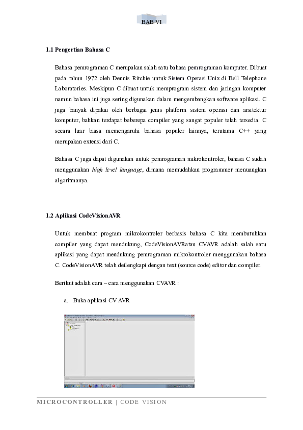 (DOC) [BAB VI] Microcontroller ATMEGA8535