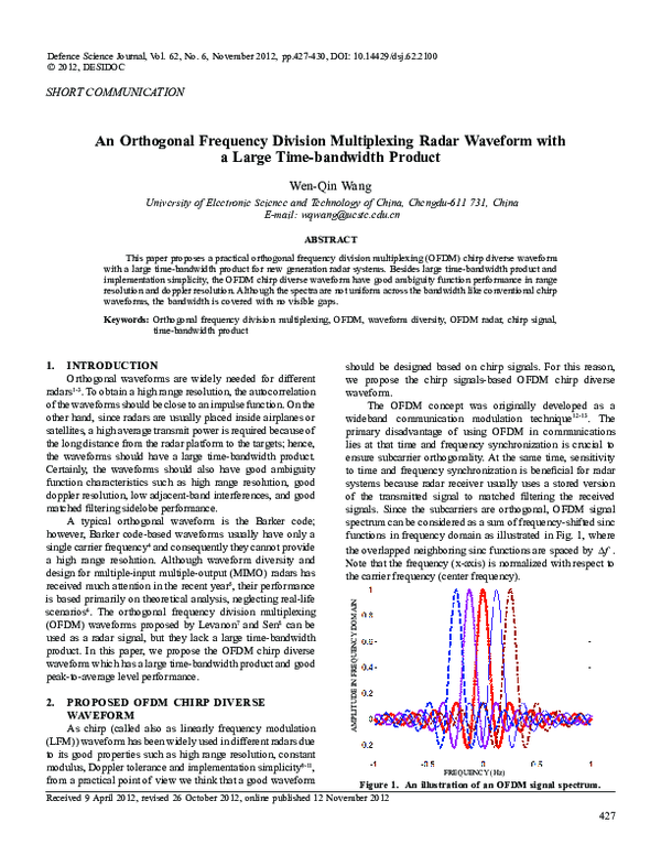 (PDF) Orthogonal frequency division multiplexing receiver with iterative channel estimation and ...