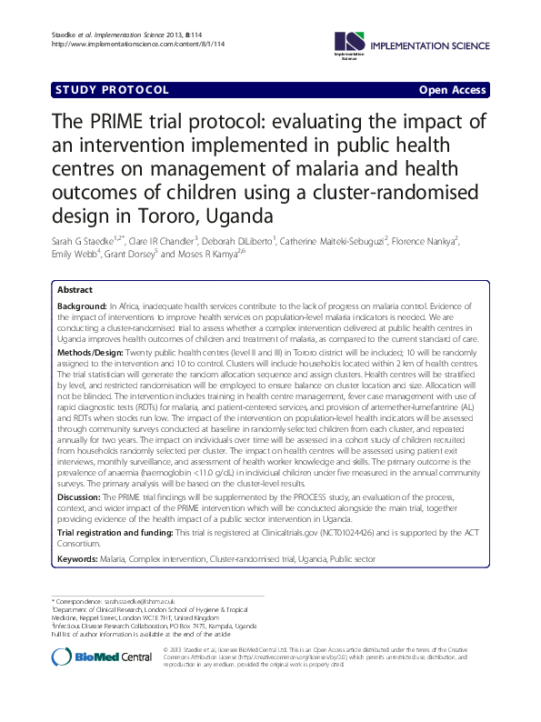 (PDF) The PRIME trial protocol: evaluating the impact of an ...