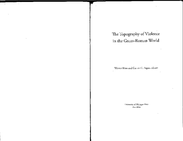 (PDF) Violence and the Roman Slave, in Werner Riess and Garrett G ...