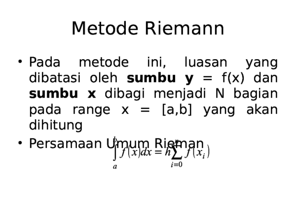 (PPT) Metode Riemann