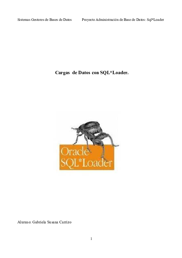 (PDF) Sistemas Gestores de Bases de Datos Proyecto Administración de ...