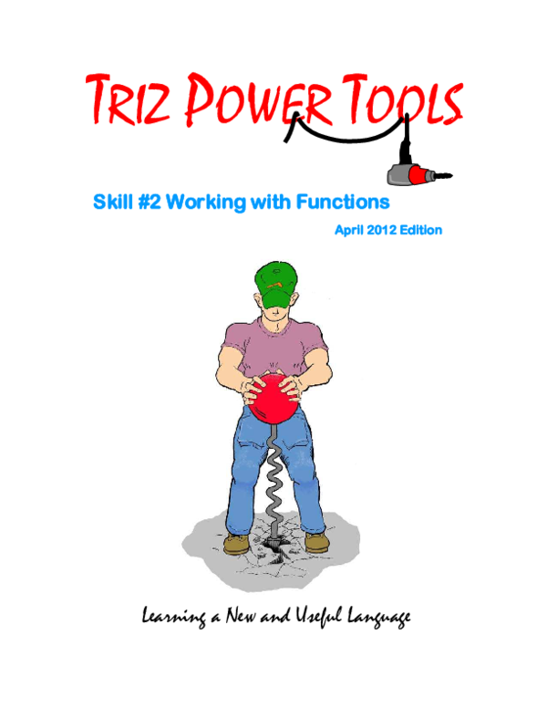 (PDF) TRIZ POWER TOOLS Learning a New and Useful Language Skill #2 ...