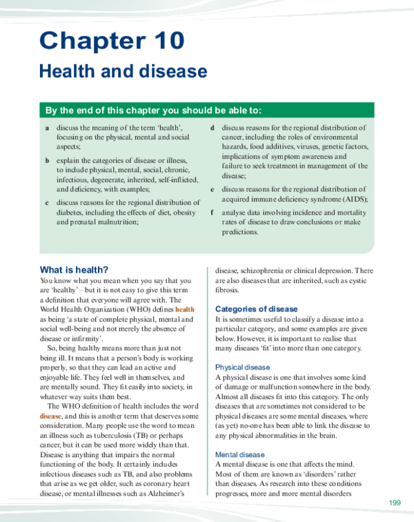 (PDF) Health and disease