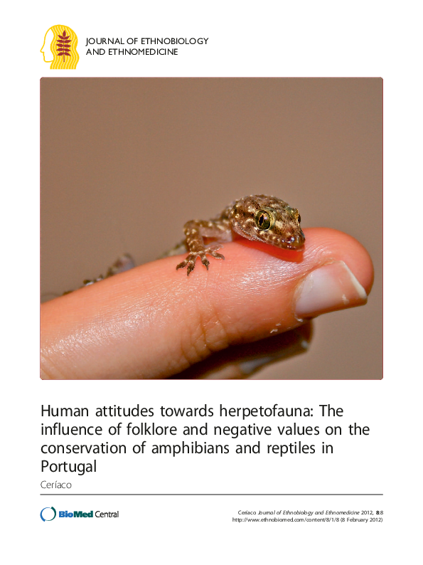 (PDF) Human attitudes towards herpetofauna: The influence of folklore and negative values on the ...