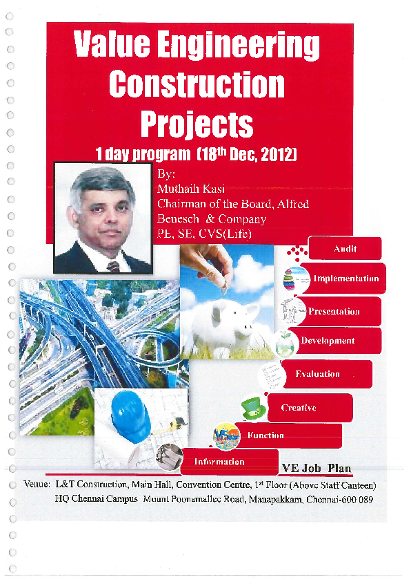 (PDF) Value Engineering Construction Project