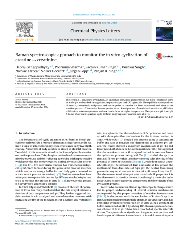 (PDF) Raman spectroscopic approach to monitor the in vitro cyclization ...