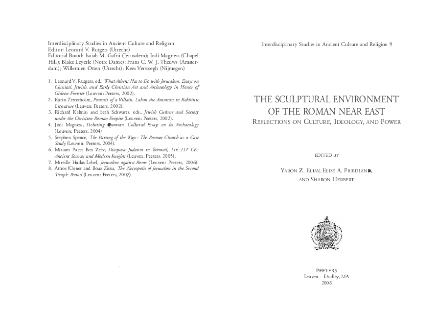(PDF) Statues and Inscriptions in Roman Iudaea.pdf