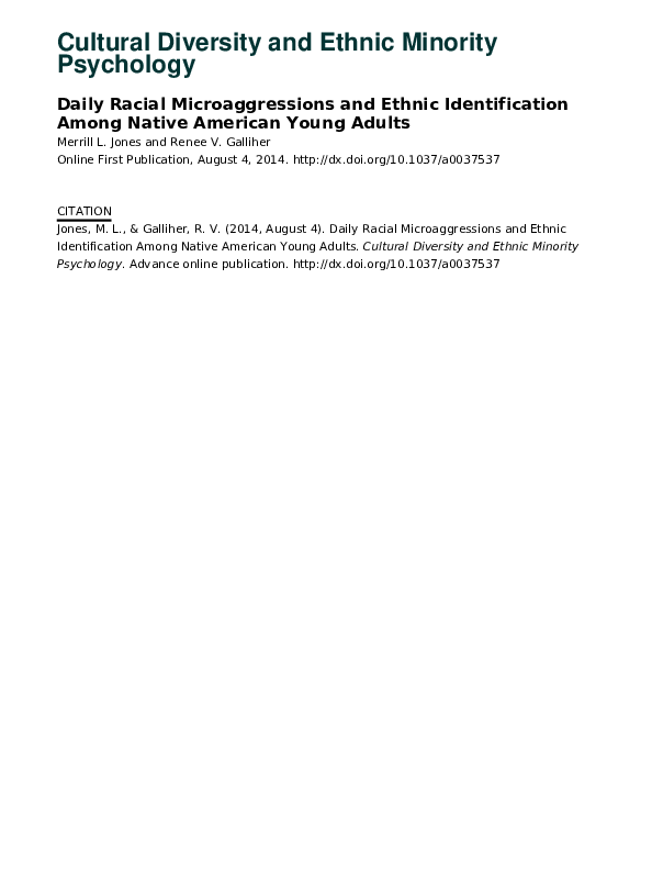 (PDF) The Revised 28-Item Racial and Ethnic Microaggressions Scale ...